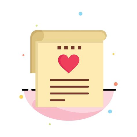 File Love Wedding Heart Abstract Flat Color Icon Template 13147016 Vector Art At Vecteezy