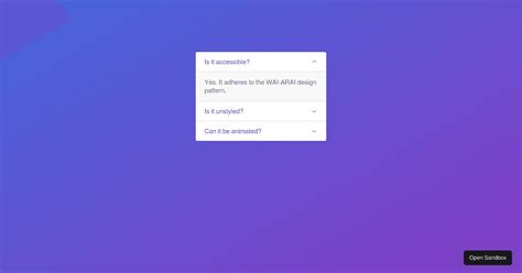 Radix Ui React Accordion Examples CodeSandbox