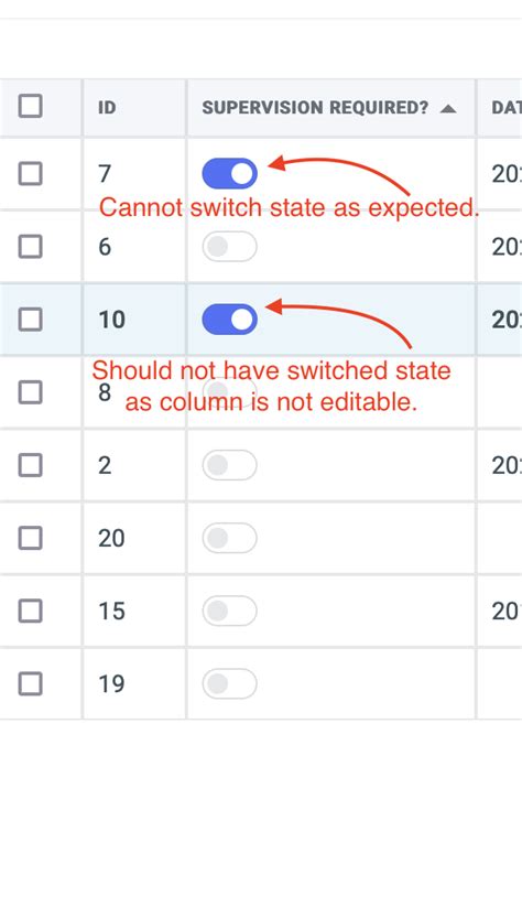 Toggle Switch In Table Able To Toggle When Column Is Not Editable · Issue 2316 · Tooljet