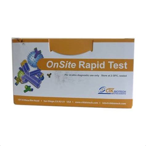 On Site Rapid Diagnostic Test Kit Gender Unisex At Best Price In Ahmedabad Ank Cares Pvt Ltd