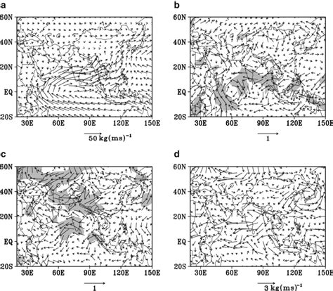 A The Spatial Distribution Of The Summer Vertically Integrated Surface