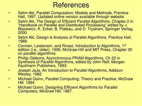 Ppt Parallel And Distributed Algorithms Spring 2007 Powerpoint