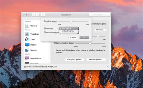 how to disable inertial scrolling on your mac