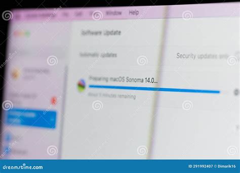 Updating Apple Laptop System To Macos Sonoma 14 Editorial Photography