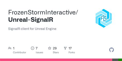 github frozenstorminteractive unreal signalr signalr client for