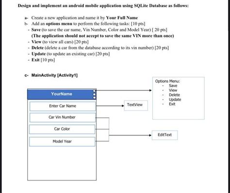 Solved Design And Implement An Android Mobile Application Chegg