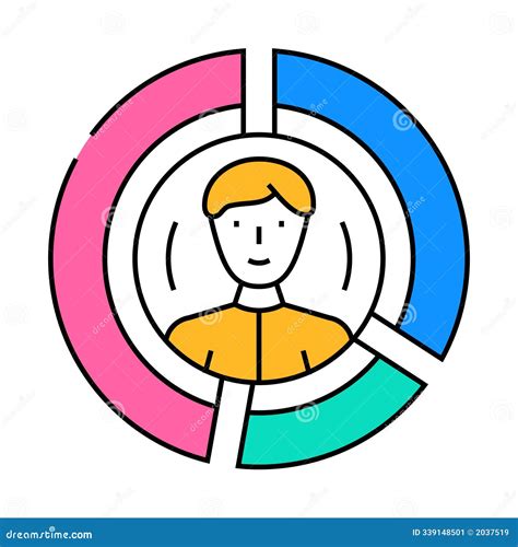 Customer Segmentation Icon In Line Design Customer Segmentation