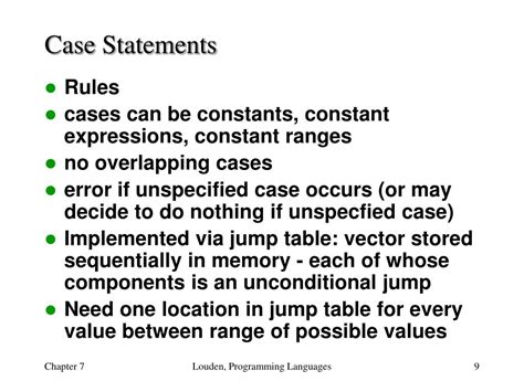 Ppt Chapter 7 Control I Expressions And Statements Powerpoint