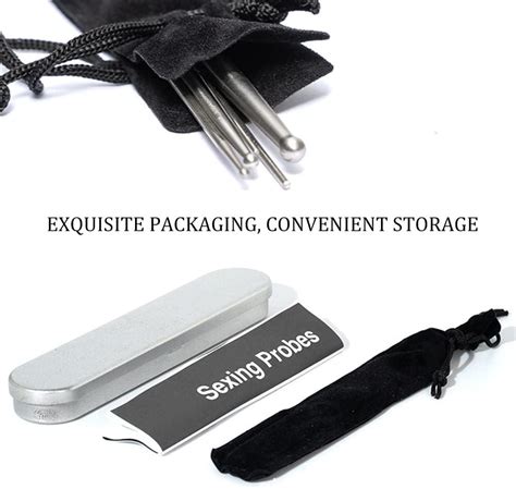 NF Snake Probe Kit Professional Pieces Snake Sexing Probes Stainless Steel Reptile Gender