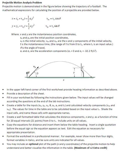 Projectile Motion Analysis Problem Projectile Motion Chegg Com