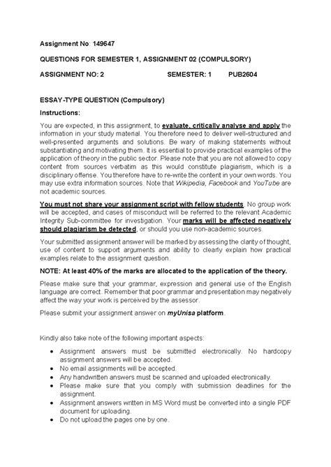 Assignment NO S Zzzz Xxxx Cccc Ccccc Cccc Assignment No QUESTIONS FOR SEMESTER