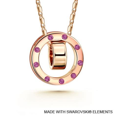 Melody Necklace Swarovski Crystals Copper Palladium Gold Or