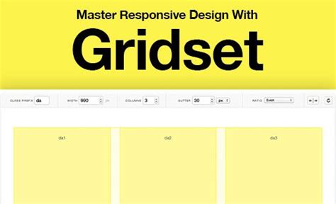 Master Responsive Web Design With Gridset