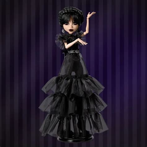 Monster High Muñeca Merlina Vestido Negro Wednesday Serie Mercadolibre