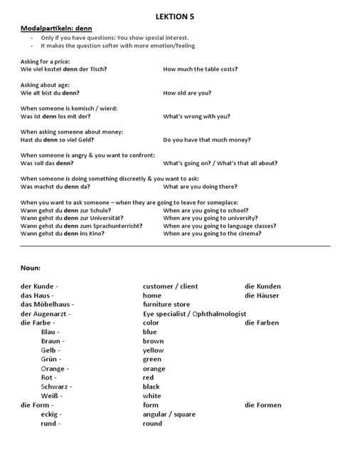 German A11 Class 5 Pdf