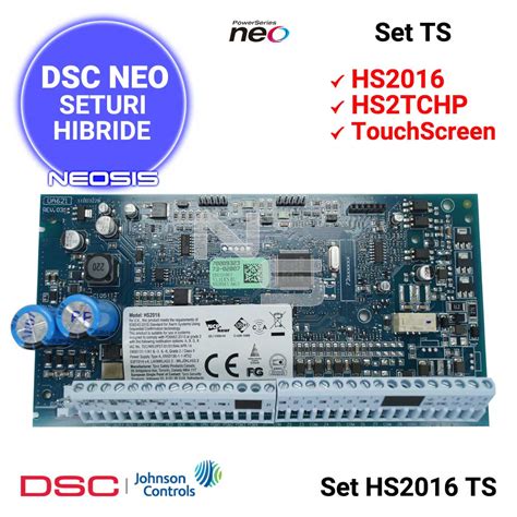 Centrala Alarma DSC Neo HS2016 Si Tastatura Touch Screen Neosis Ro
