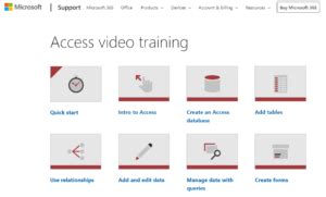 Best Free Microsoft Access Training Courses