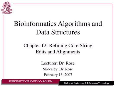 Ppt Bioinformatics Algorithms And Data Structures Powerpoint