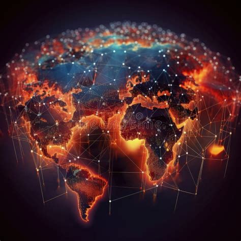 Innovative Communication Tech Concept Of A Globally Connected World Cloud Computing Network