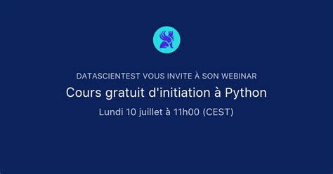 Cours gratuit d initiation à Python DataScientest