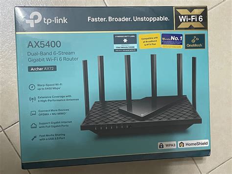 TP Link AX Dual Band Stream Gigabit Wifi Router Computers Tech Parts Accessories
