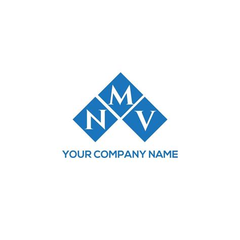 Nmv Letter Logo Design On White Background Nmv Creative Initials