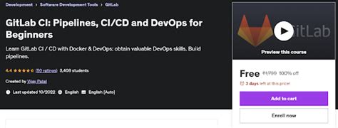 Gitlab Ci Pipelines Cicd And Devops For Beginners Limited Slots