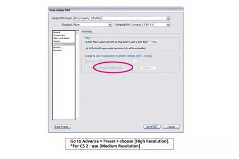 Creating PDF Preset Expressprint Com My Lowest Price Quality Printing Free Delivery