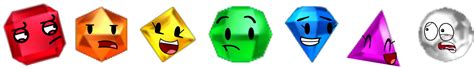 Bejeweled Gems If They Were In Bfdi Style By Ladyschaefer On Deviantart