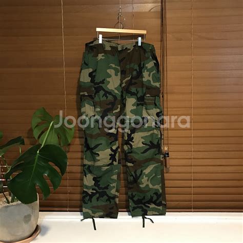 36 미군 우드랜드 밀리터리 군복 바지 바지팬츠청바지 중고나라