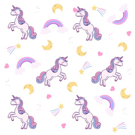 Free Unicorn Pattern Clipart Template To Edit Online