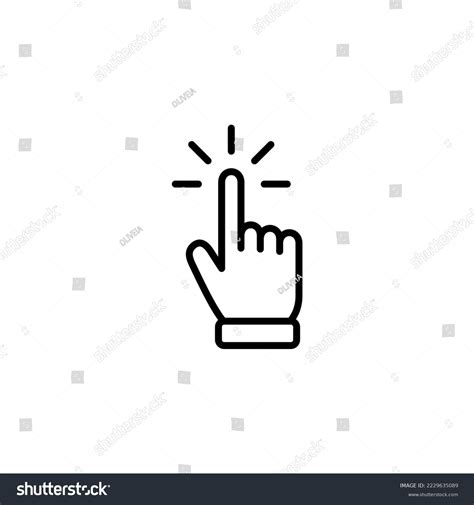 Hand Cursor Icon Vector Illustration Cursor Stock Vector Royalty Free 2229635089 Shutterstock