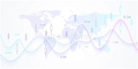 Stock Market Or Forex Trading Graph In Graphic Concept For Financial Investment Or Economic