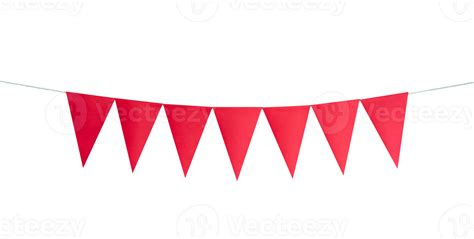Red Triangle Party Flags Element 39630294 Png