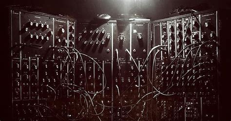 Some Artsy Photos I Took Of A Vintage Moog System On My Workbench Right
