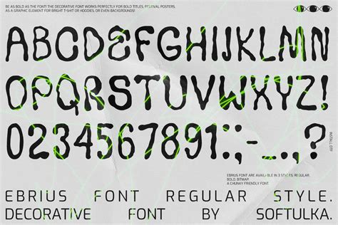 Ebrius Font Trippy Bitmap Font On Yellow Images Creative Store 113273