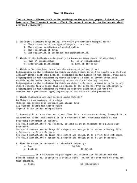 dot net question paper pdf class computer programming method