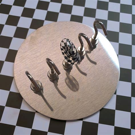 𝚖𝚘𝚘𝚍 메탈릭 실버 자석 팔레트 And 팁스텐드 2종