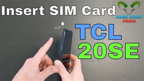 TCL 20SE Insert The SIM Card YouTube