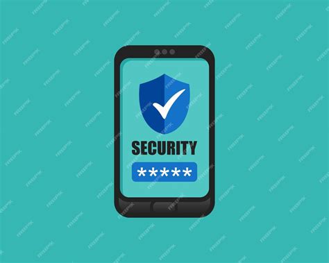 Premium Vector Smartphone Security Cellphone Access User
