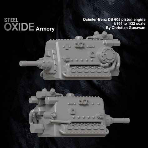 🧸 Daimler Benz Db 605 Piston Engine・ Stl File For 3d Printing・cults