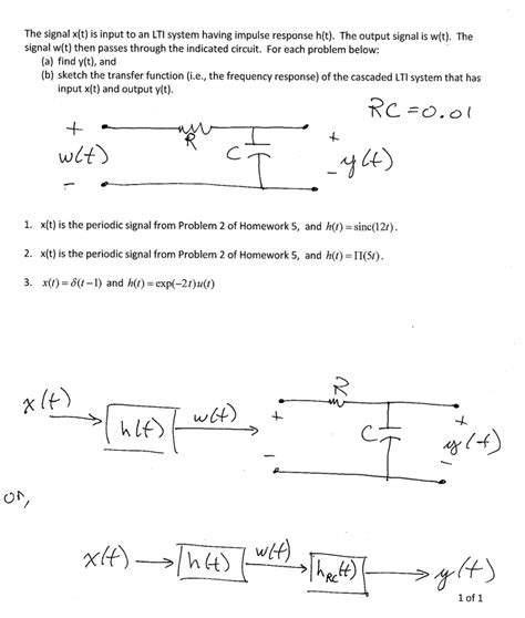 Solved The Signal X T Is Input To An LTI System Having Chegg Com