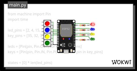 MicroPython Blink ESP Copy Wokwi ESP STM Arduino Simulator