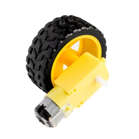 Free Shiping Lot Package Deceleration DC Motor Supporting Wheels Smart Car Chassis Motor