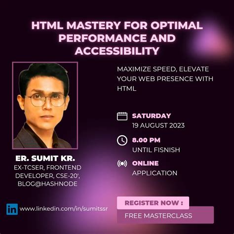 Sumit Kumar On Linkedin Webdevelopment Frontend Html Webinar