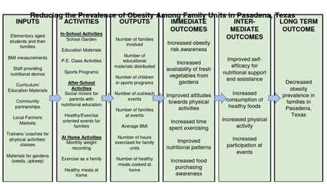 Logic Model For Obesity Sample Pdf Obesity Nutrition
