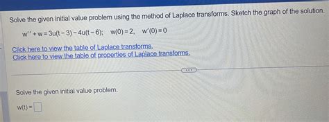 Solve The Given Initial Value Problem Using The