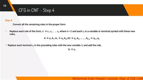 Toc 7 Cfg In Chomsky Normal Form Pdf