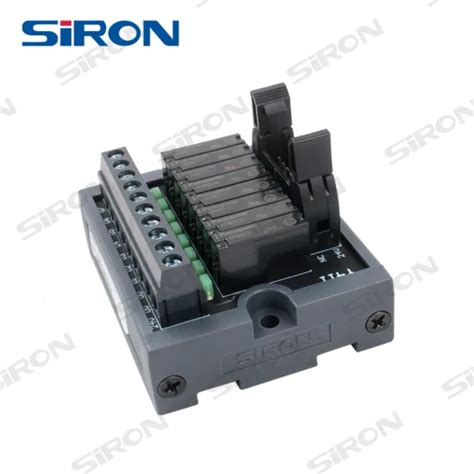 Siron Black Idc 8p Male Connector To 8p Terminal Block Breakout Idc 10p Adapter Plc Relay Module