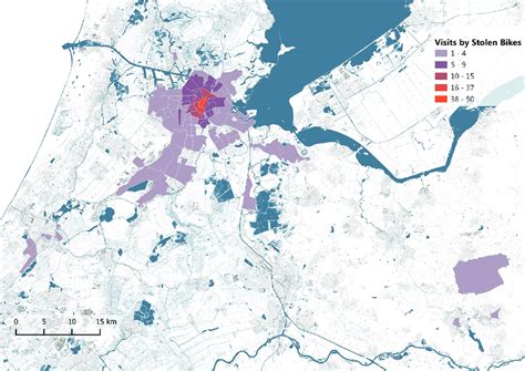 Visits Of Stolen Bike To 4 Digit Postal Code Base Map Data From Download Scientific Diagram